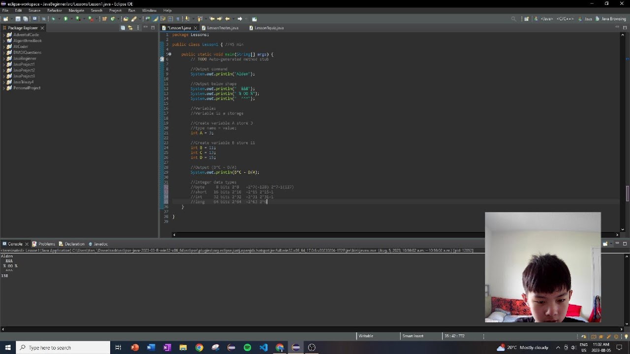 Lesson 1 Java Beginner Youtube