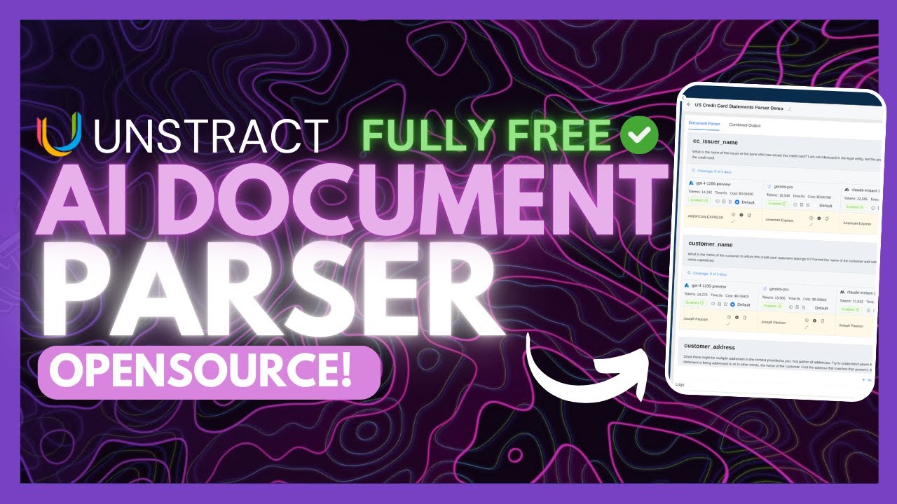 Unstract Ai Document Parser Extract Data From Complex Pdfs Llm