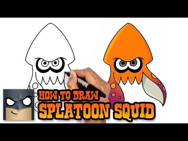 How To Draw Squid Splatoon Art Tutorial Videos For Kids