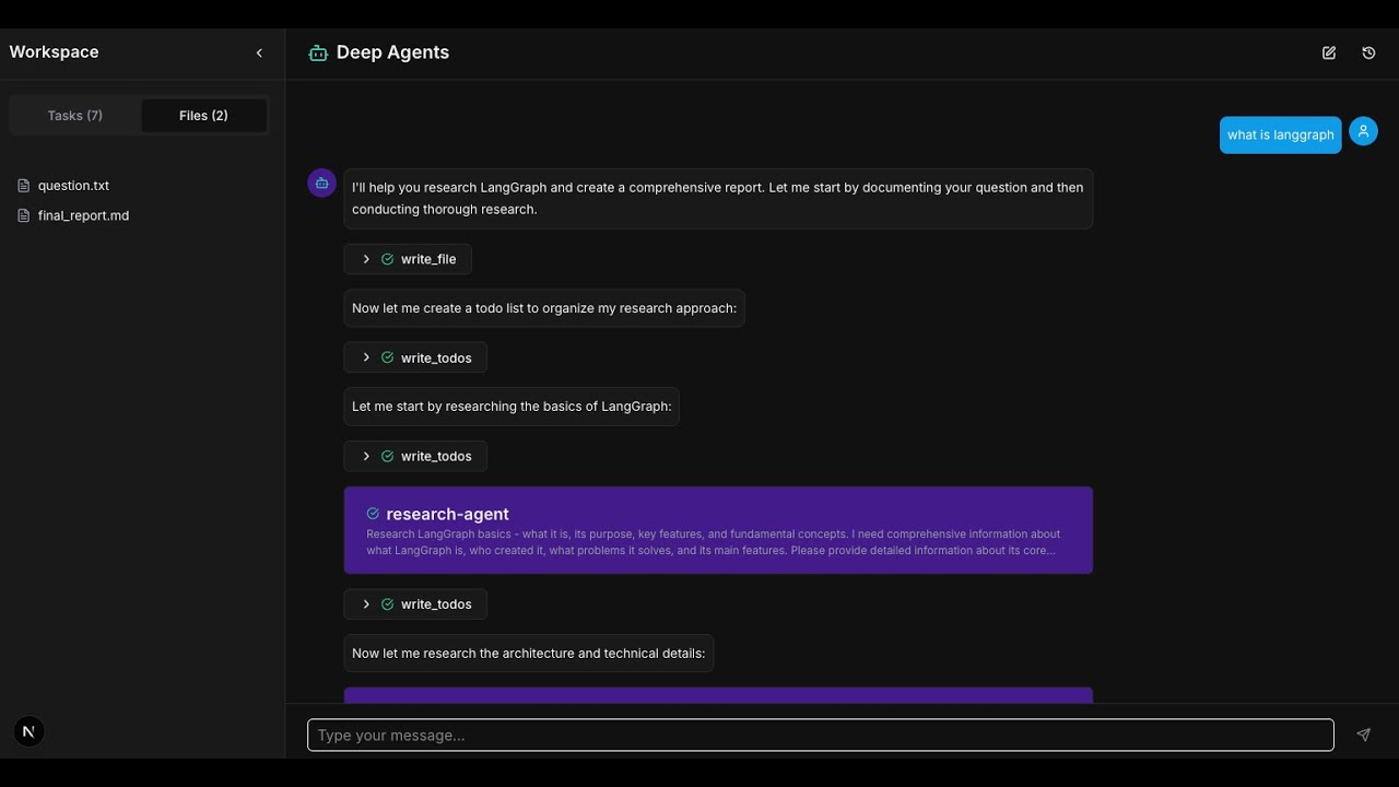 Using Deepagents To Build Deep Research Python Youtube