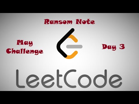 Leetcode Ransom Note Solution Youtube