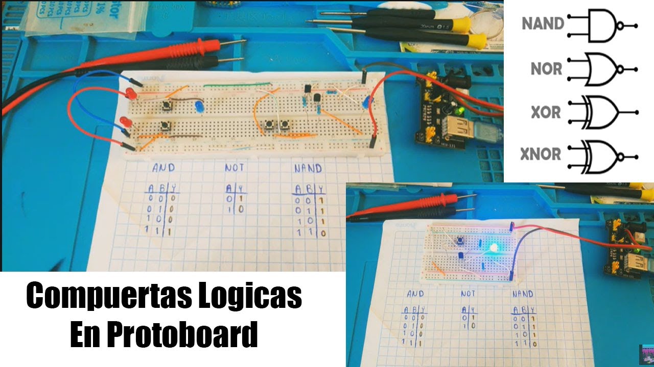 Aprende Compuertas Lógicas Sin Circuito Integrado Transistores And