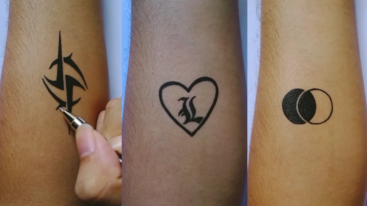 Diy Simple Tattoos By Pen On Arm Youtube