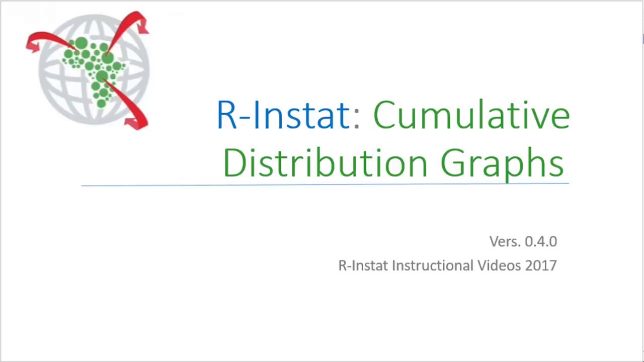 How To Generate Cumulative Distribution Graphs Using R Instat Youtube