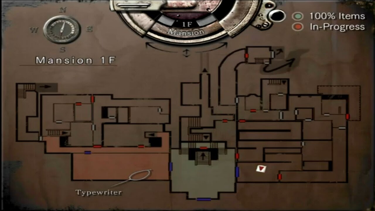 Resident Evil Hd Remaster Jill Valentine First Floor Map Location