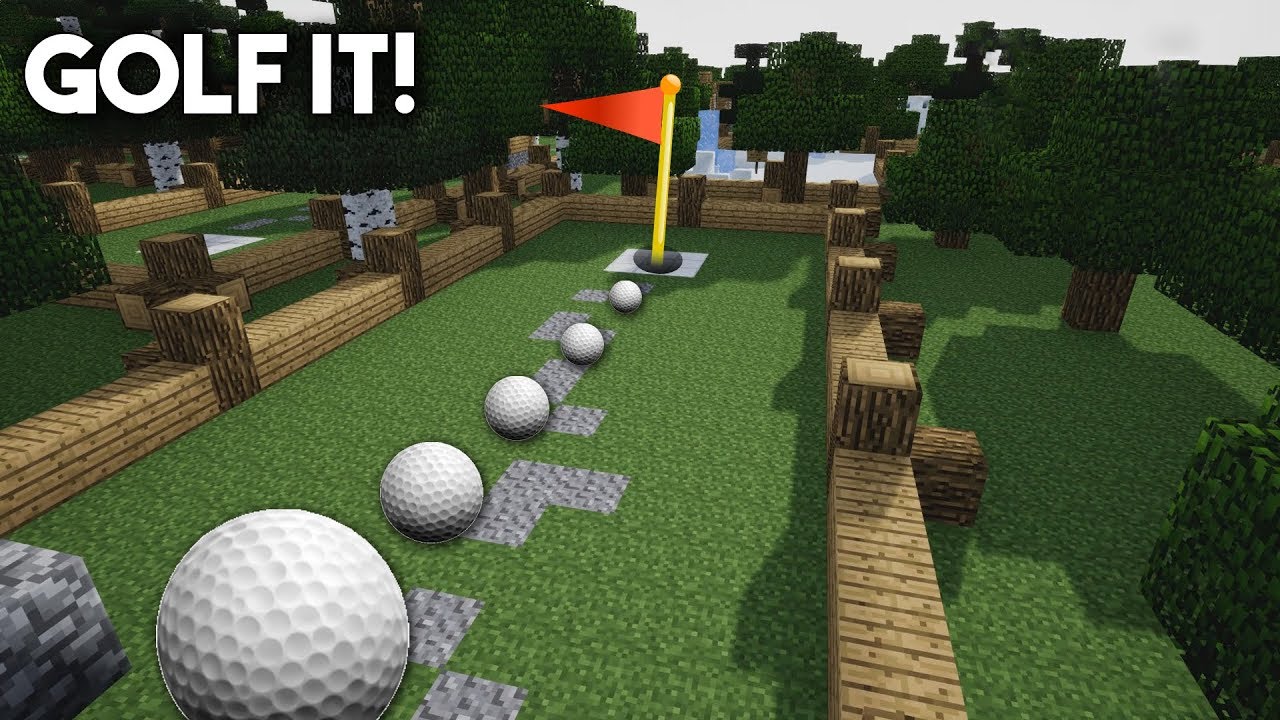 Minecraft En Golf It Youtube