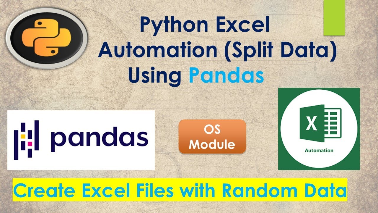 Python Excel Automation Split The Excel Data Using Python Pandas