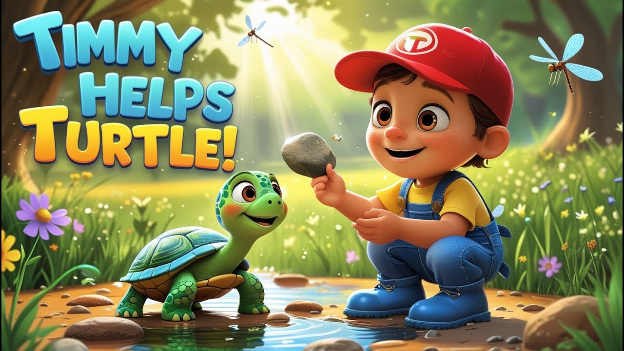 Timmy Helps Turtle рџђў A Sweet Pixar Style Toddler Story About Kindness