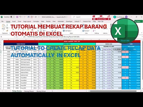 Tutorial Membuat Rekap Barang Otomatis Tersinkronisasi Di Excel Youtube