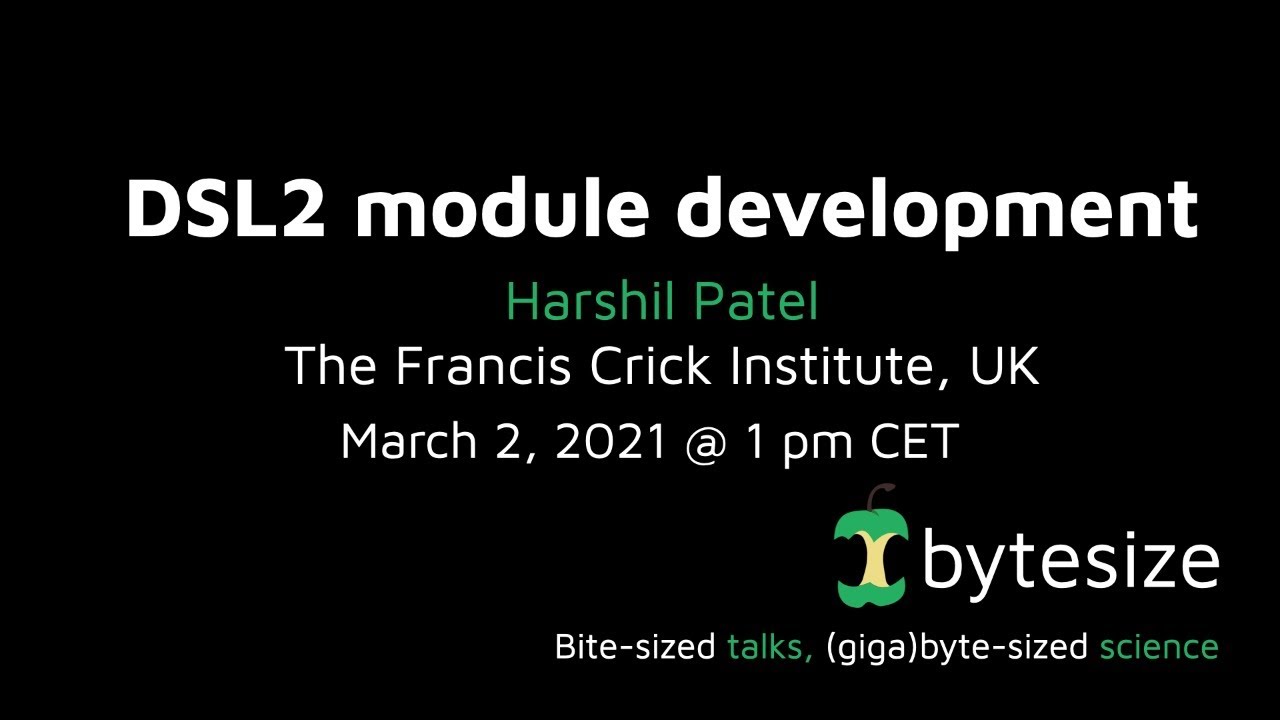 Dsl2 Module Development Nf Core Bytesize 5 Youtube