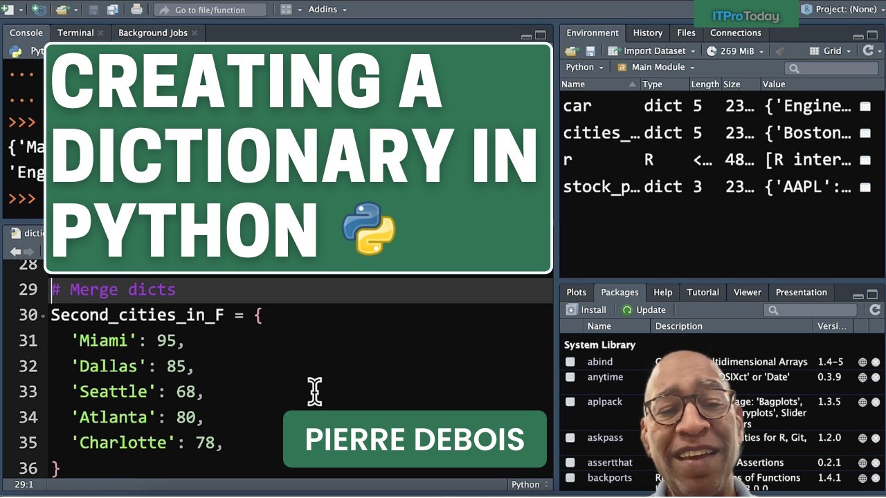 Guide To Creating A Dictionary In Python Youtube