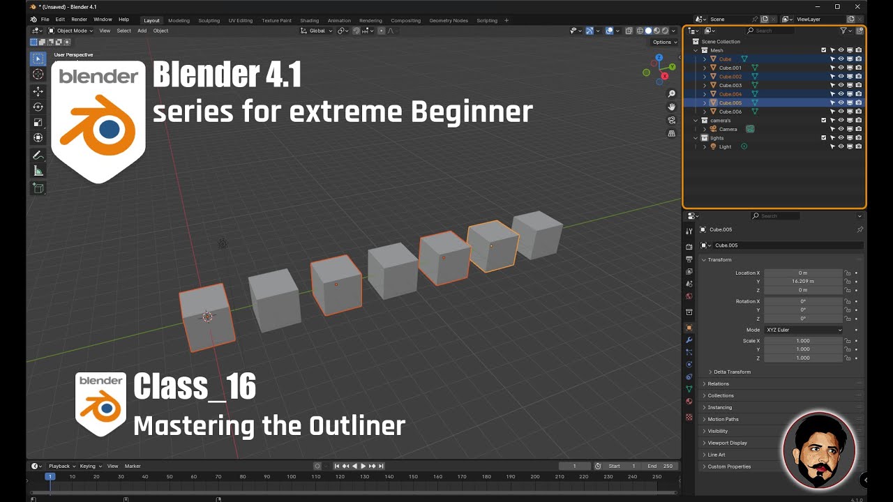 Class 16 Mastering The Outliner Beginner S Guide 2024 Tutorial
