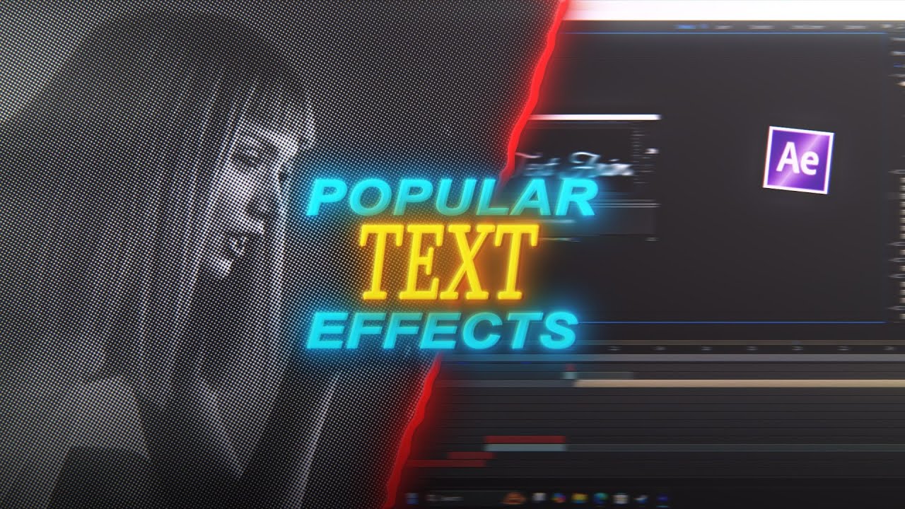 5 Text Animations And Effects After Effects Tutorials Youtube