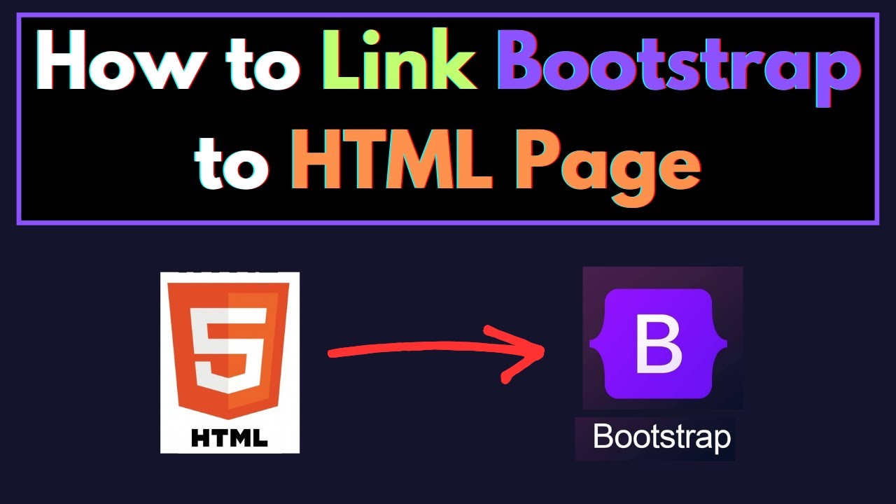 How To Add Bootstrap Cdn Link In Html How To Use Bootstrap Youtube