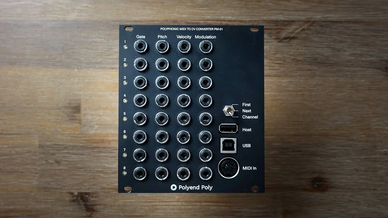 Polyend Poly Polyphonic Eurorack Midi To Cv Converter Youtube