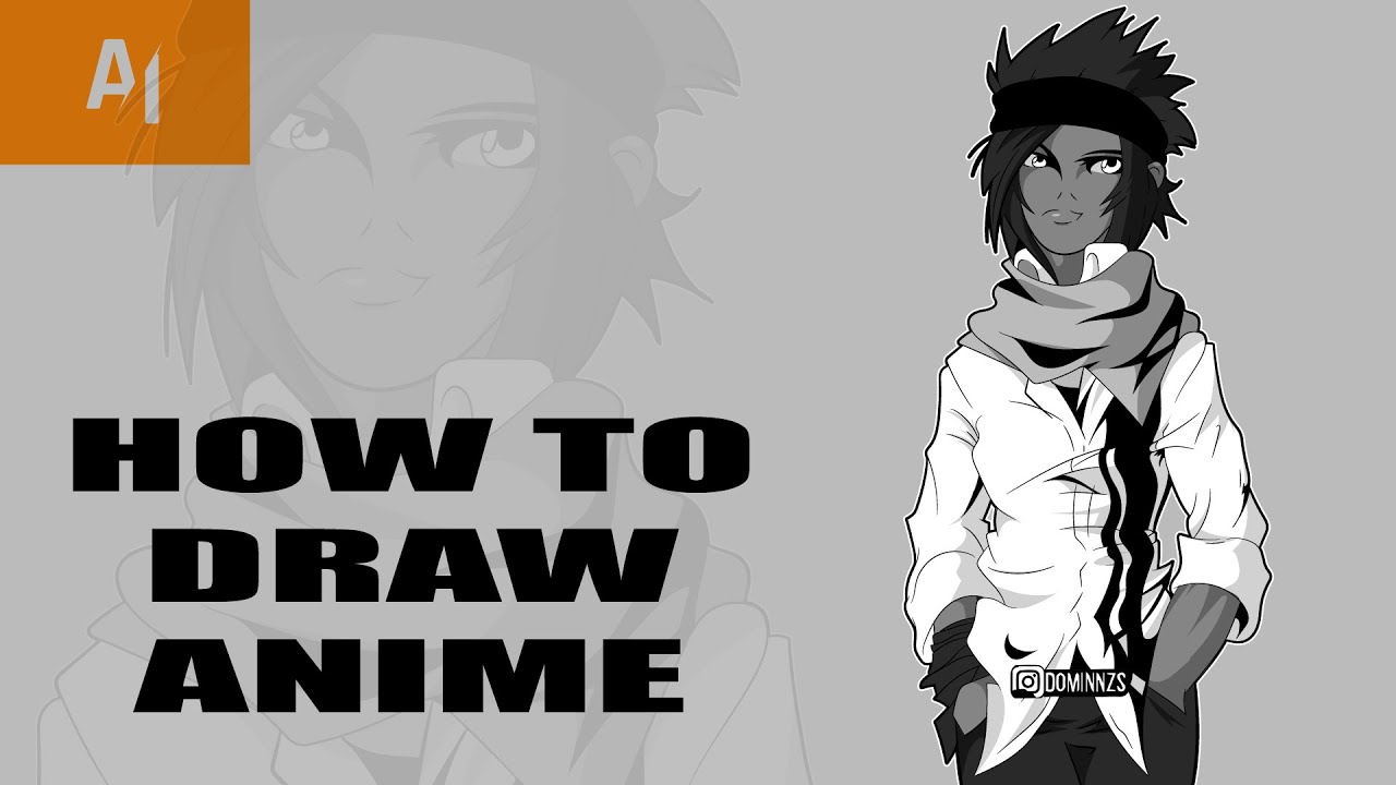How To Draw Anime Using Adobe Illustrator
