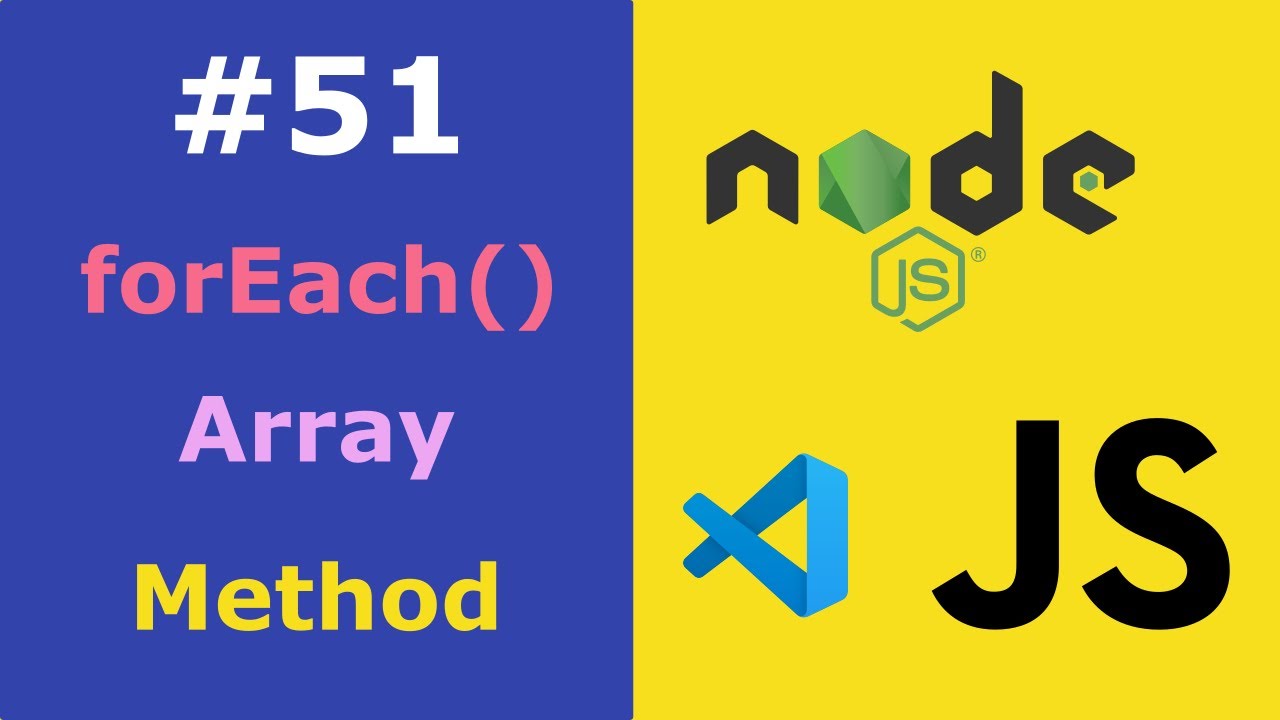 Javascript For Beginners 51 The Foreach Array Method Youtube
