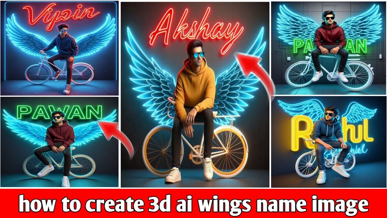 How To Create 3d Ai Name Images With Cycle Bing App Photo Editing