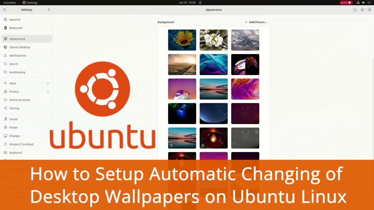 How To Setup Automatic Changing Of Desktop Wallpapers On Ubuntu Linux