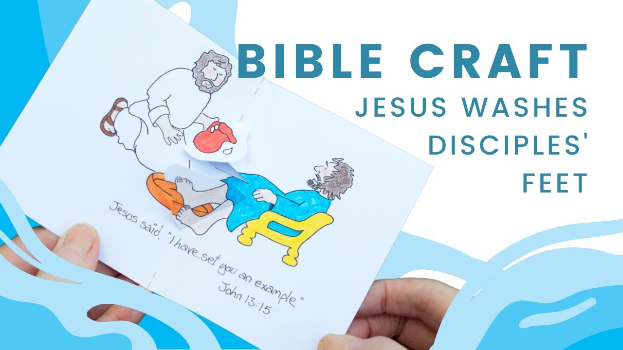 Sunday School Worksheets On Jesus Washing The Feet Of His Disciples Gospel