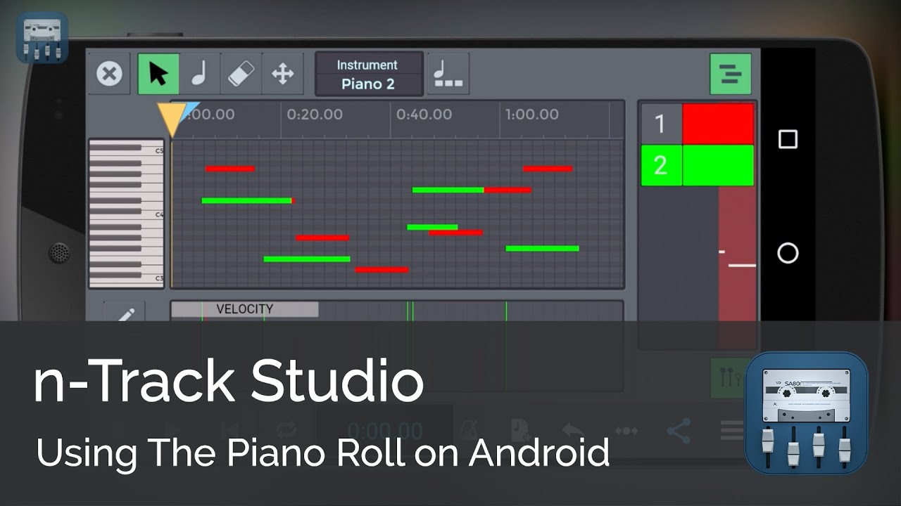 Using The Piano Roll N Track Studio Android Tutorial Series