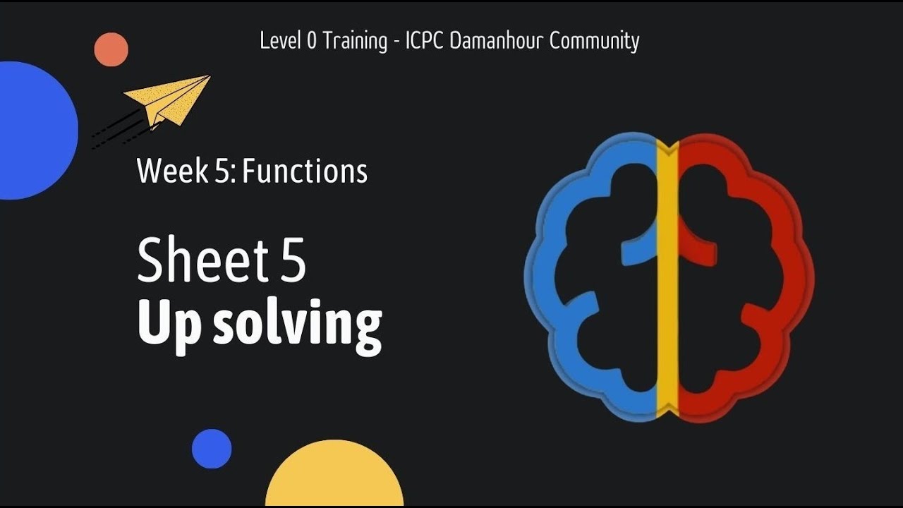 Sheet 5 Upsolving Problems A To H Youtube