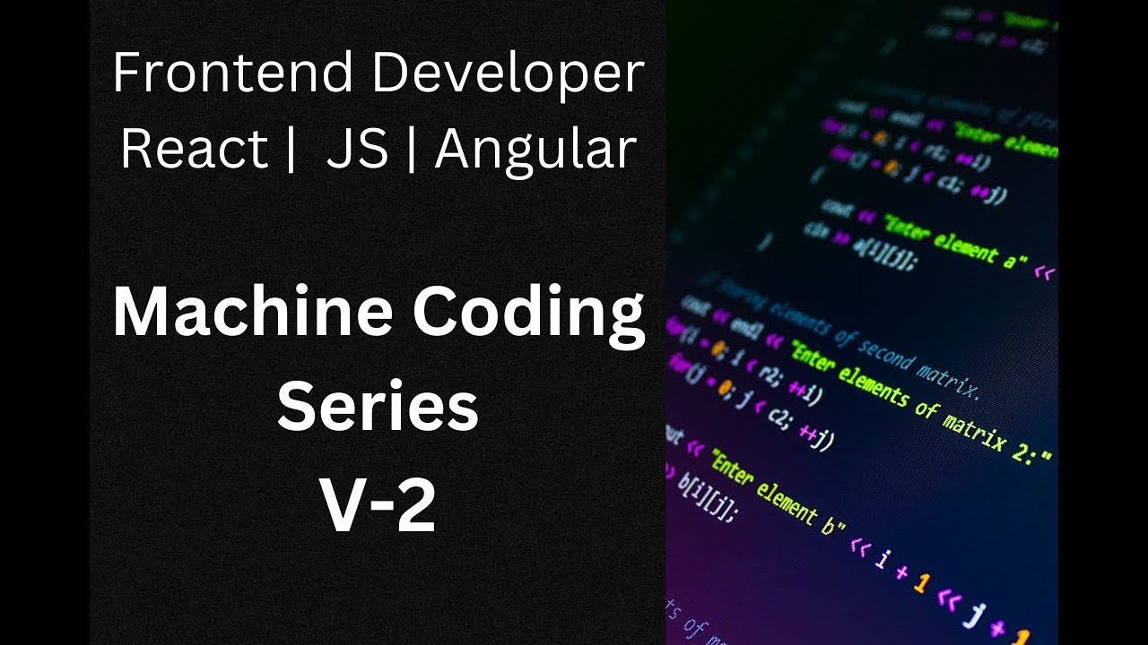Machine Coding Round Frontend Frontend Developer Interview React