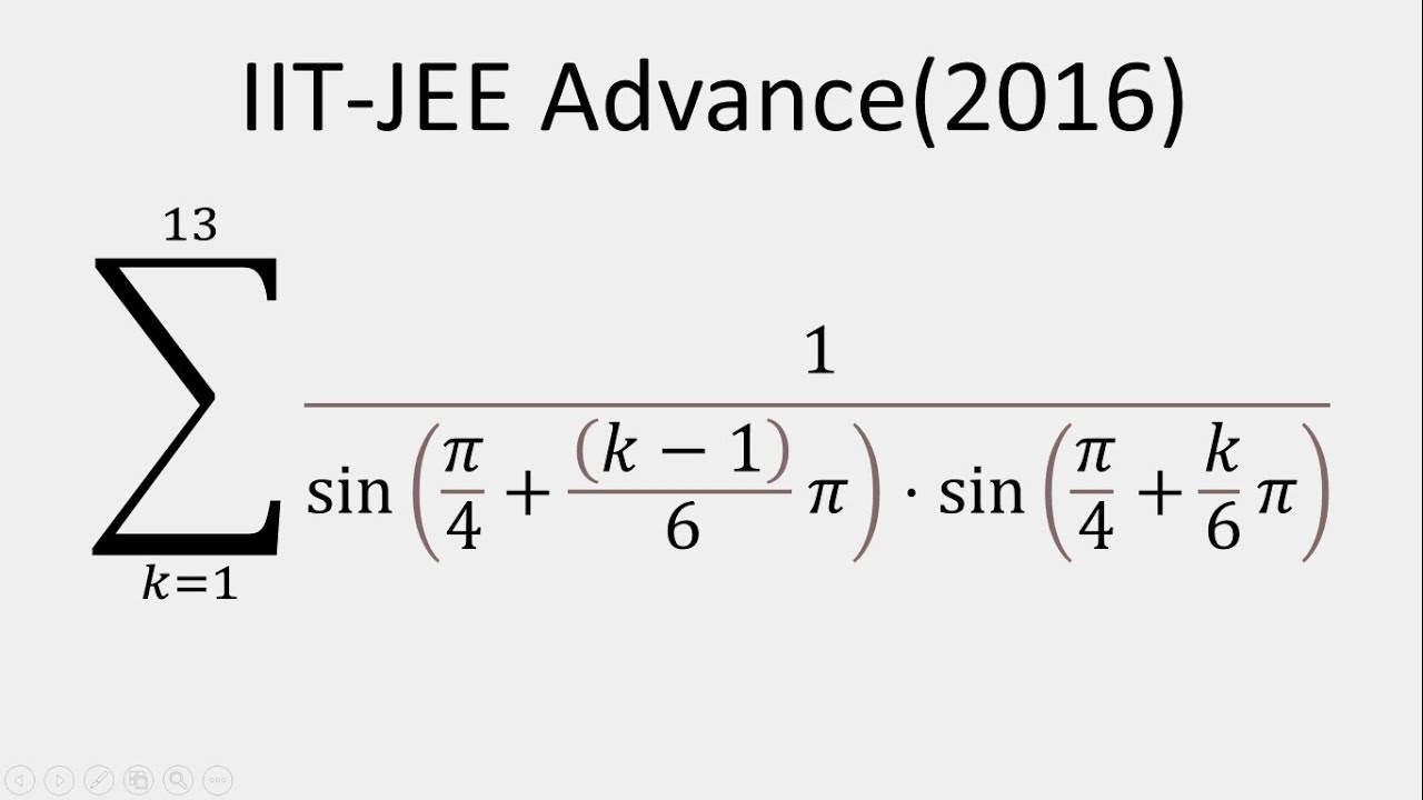 Advanced Trigonometry Problems