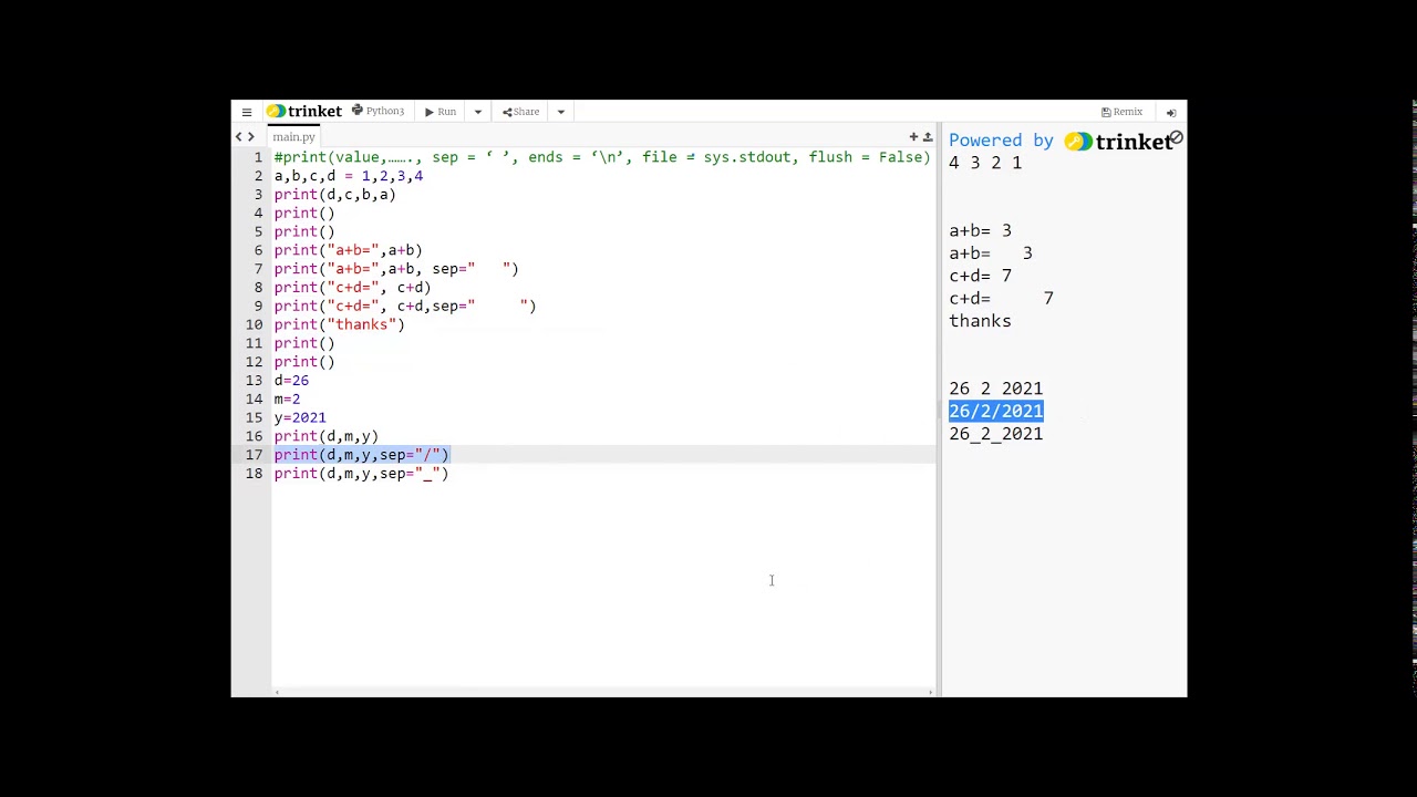 Python Print Variables Youtube