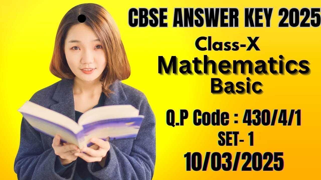 Mathematics Class 10 Cbse Answer Key 10 03 2025 430 4 1 Basic
