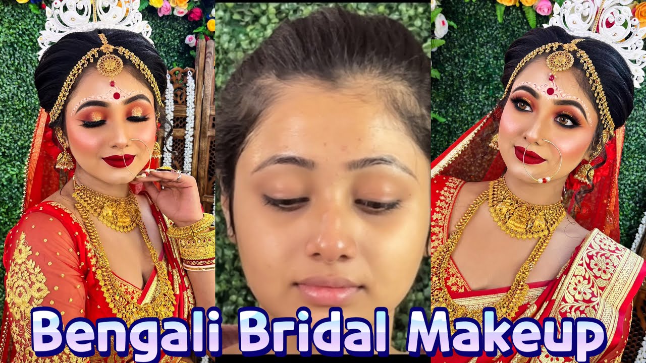 Bengali Bridal Makeup Tutorial Step By Step Youtube