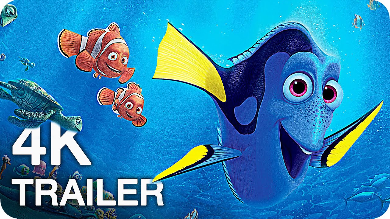 Pixars Finding Dory Trailer Compilation 4k Uhd 2016 Youtube
