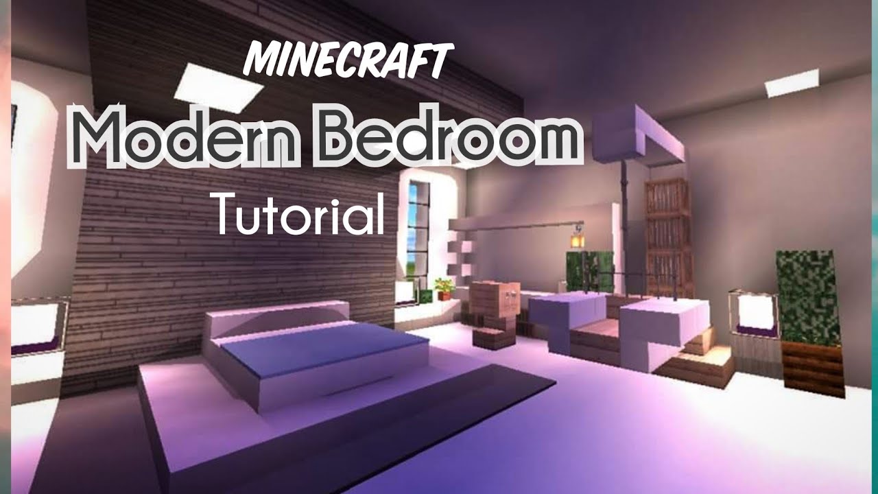 Minecraft How To Build A Modern Bedroom Modern Bedroom Tutorial
