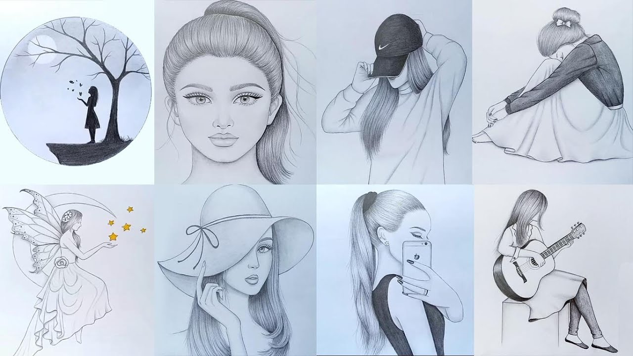 Easy Drawing Ideas For Teenage Girls 25 Teenage Girl Sketches Ideas