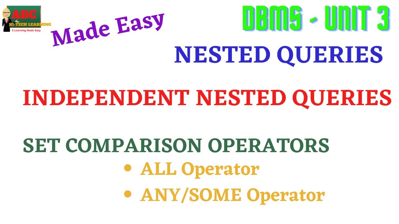 Nested Query Youtube