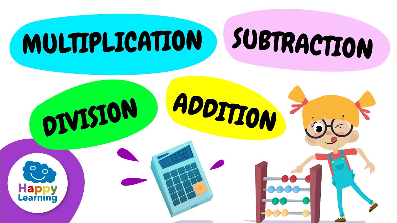 Addition Subtraction Multiplication And Division Math For Kids