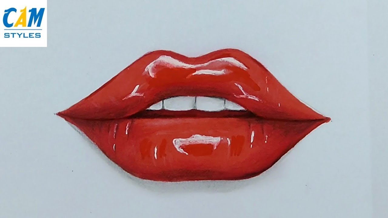 Lips To Draw Color Lipstutorial Org