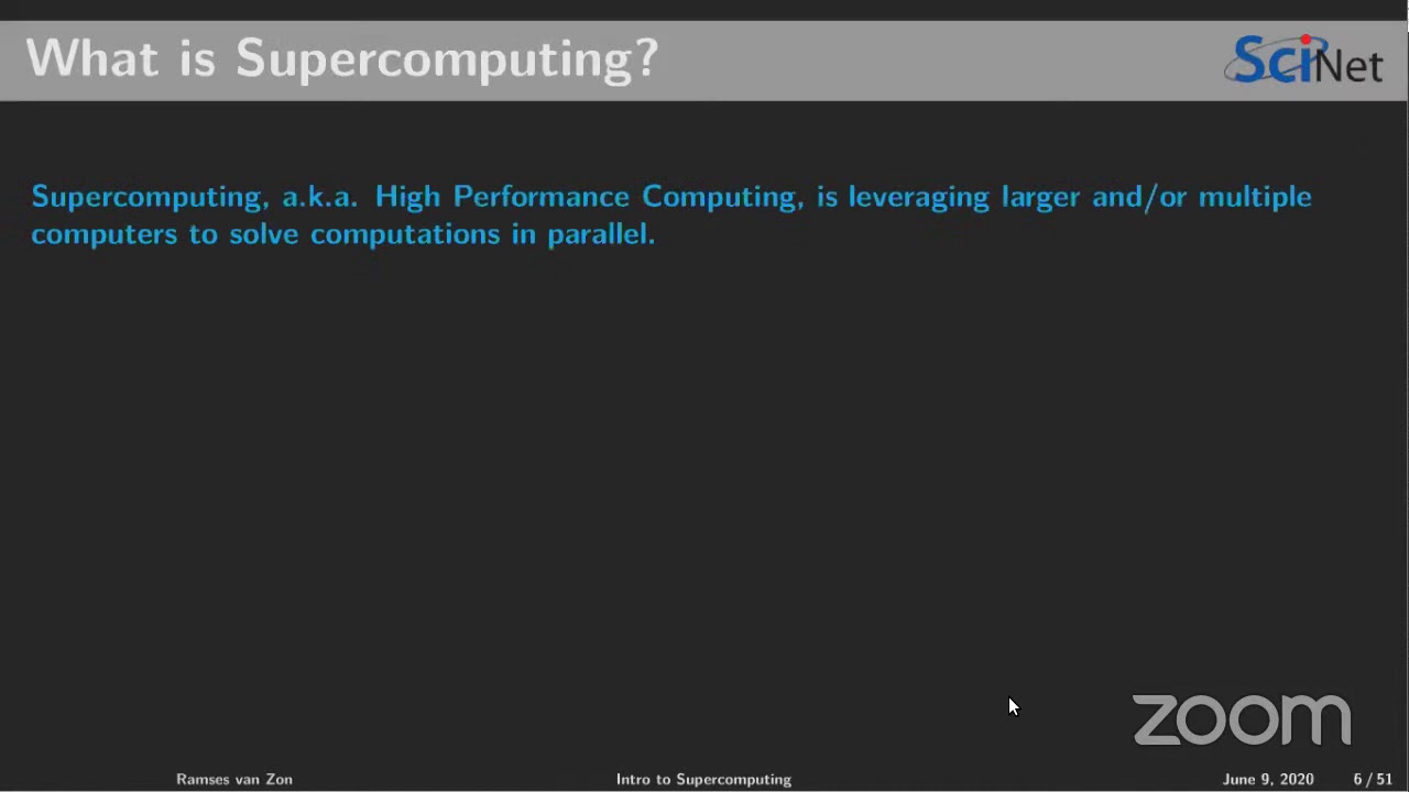 Intro To Supercomputing 2020 Youtube