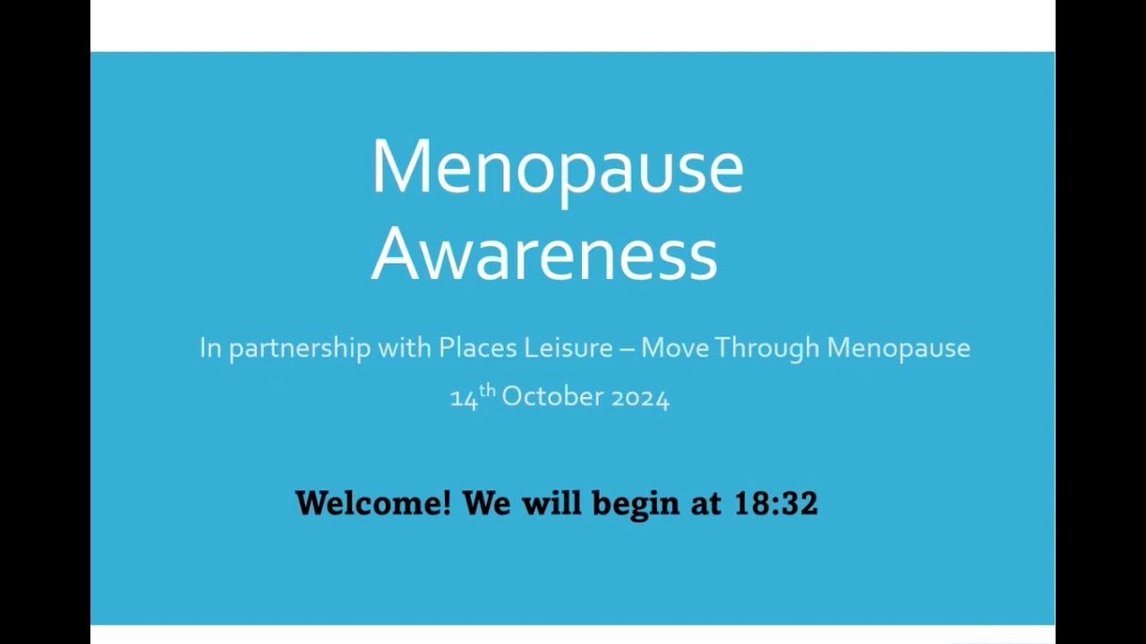 Menopause Webinar Youtube