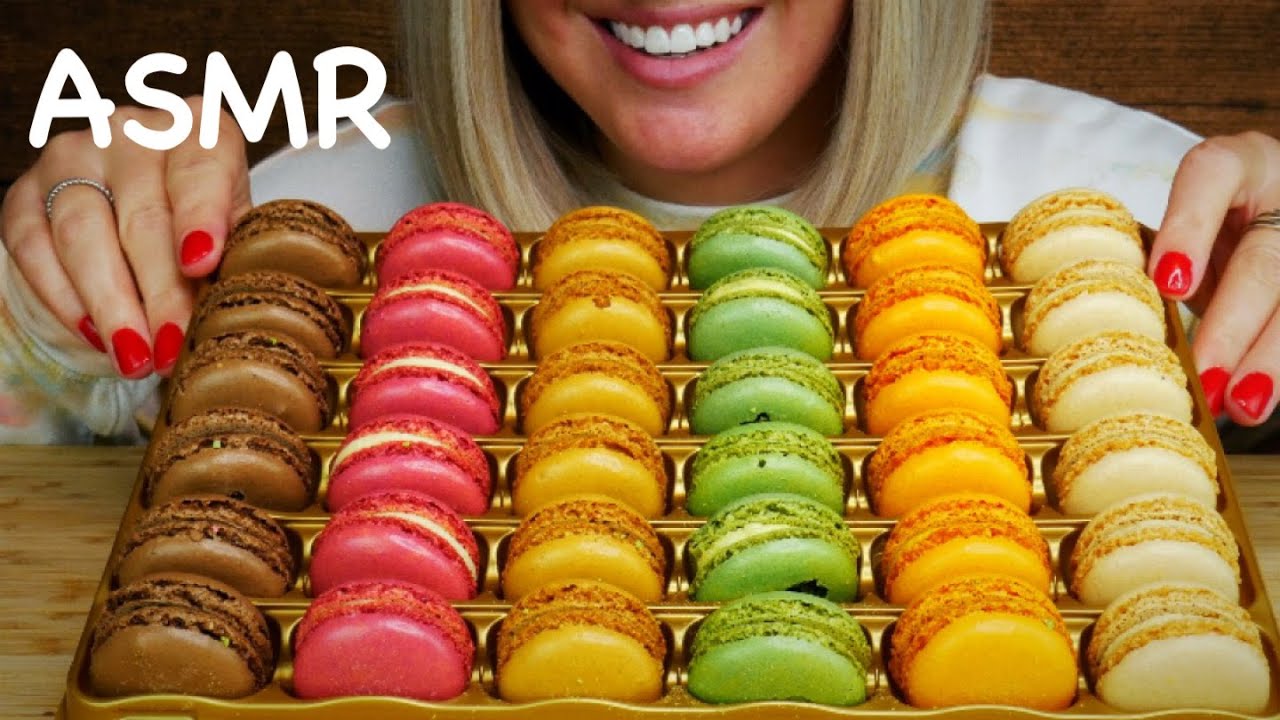 Asmr Eating Macarons Youtube