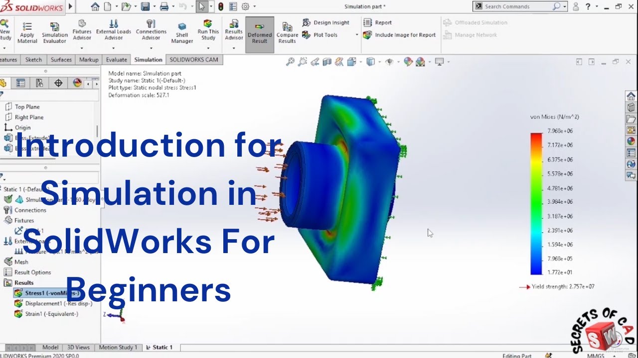 Introduction For Simulation In Solidworks For Beginners Solidworks