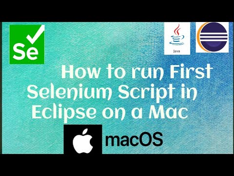How To Run First Selenium Script In Eclipse On A Mac Youtube