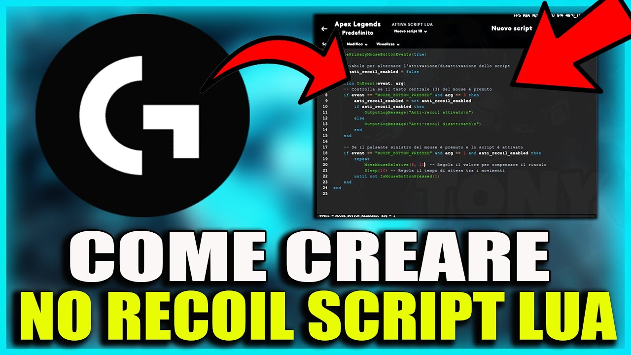 Come Creare Uno Script Lua No Recoil Per Il Mouse Logitech Al 100