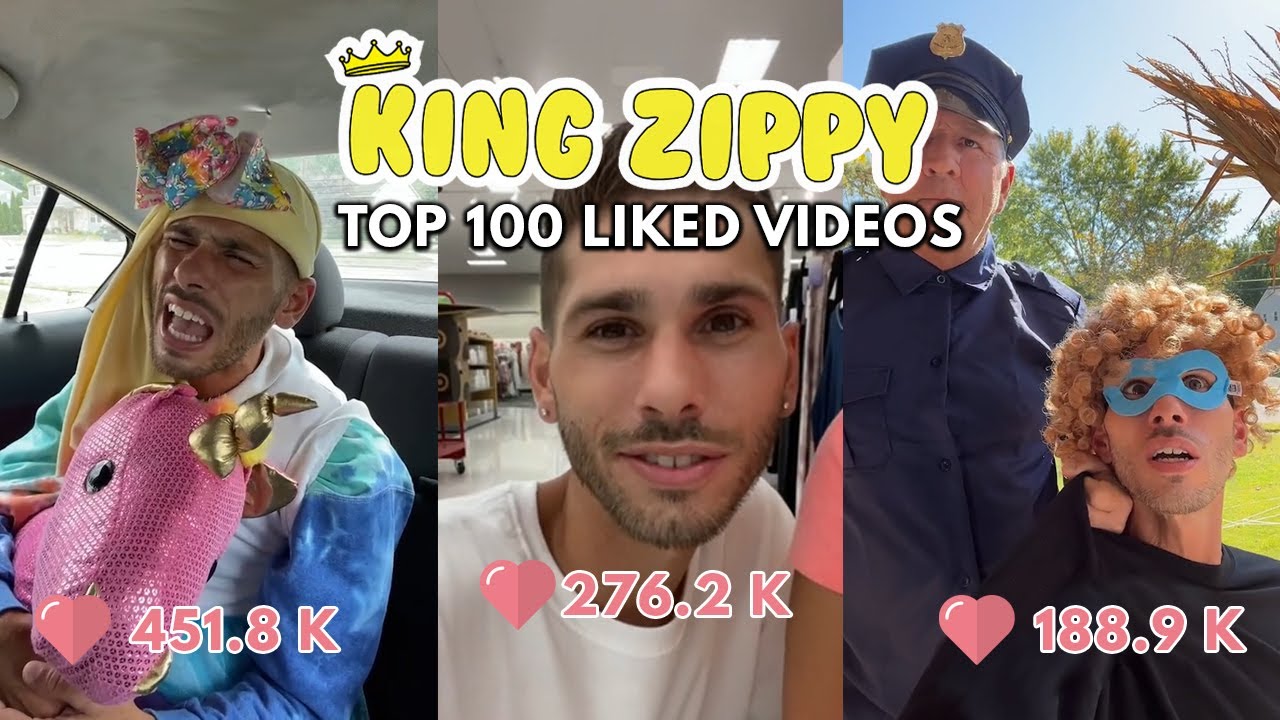 King Zippy Top 100 Tiktok Videos Part 1 Of 2 Youtube