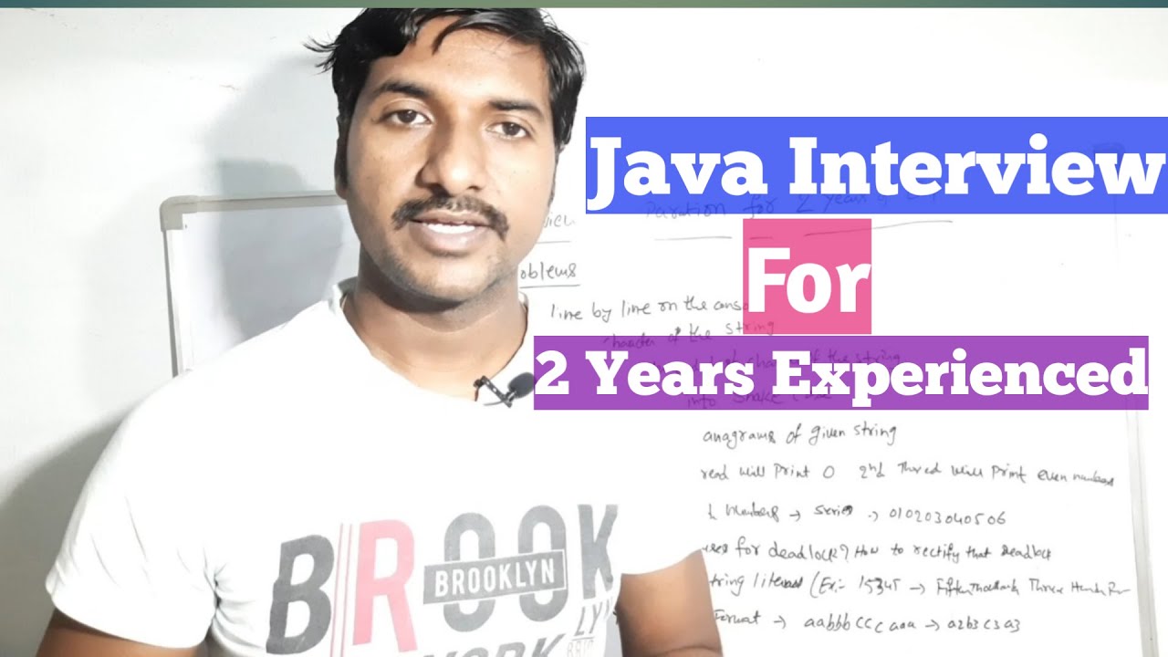 Java Interview Preparation For 2 Years Experienced Java Coding