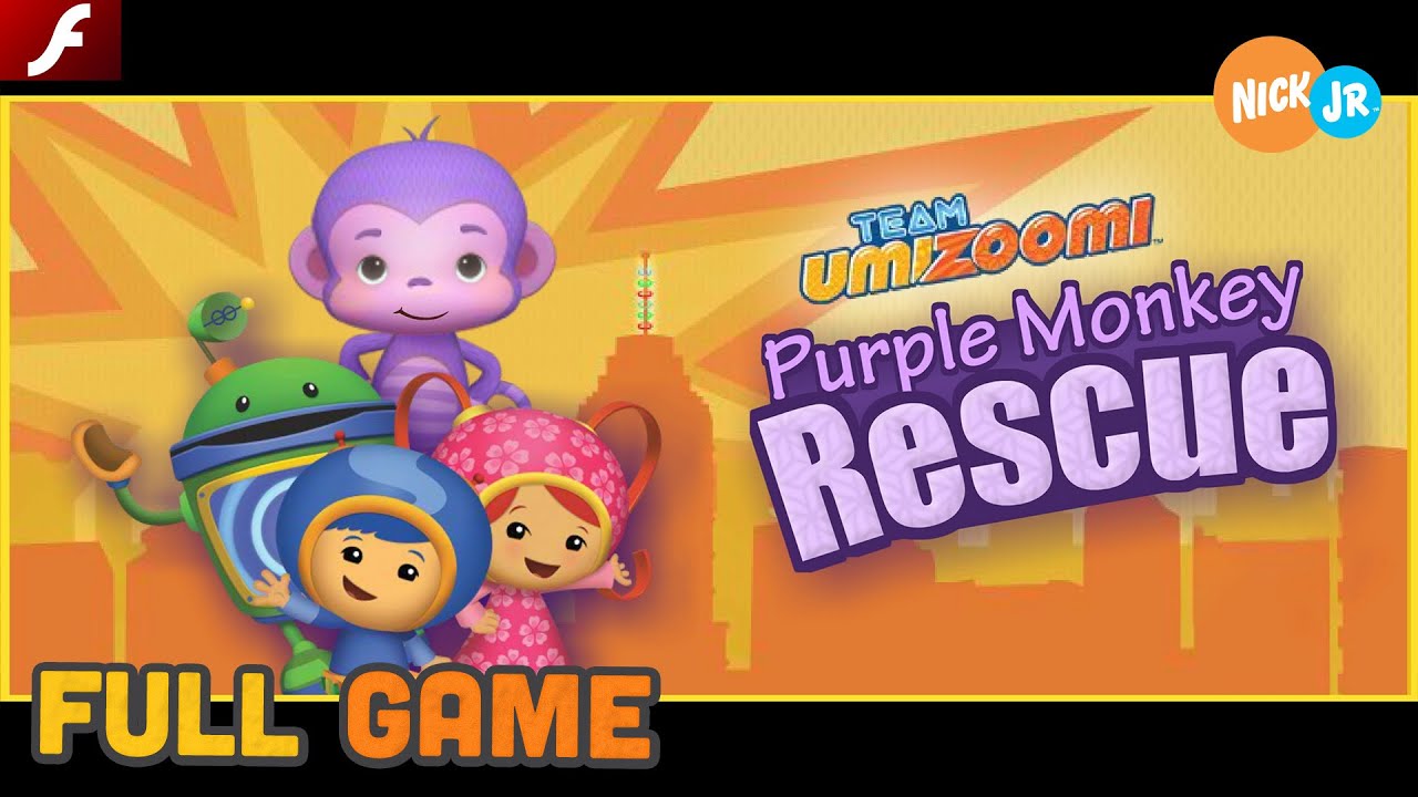 Team Umizoomi邃 Purple Monkey Rescue Flash Nick Jr Games Youtube