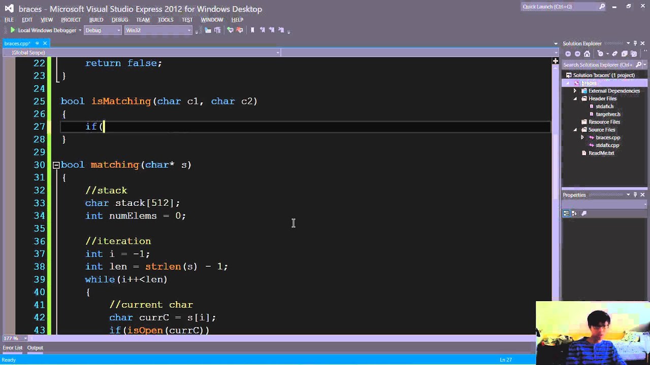 Tutorial Matching Brackets Program Youtube