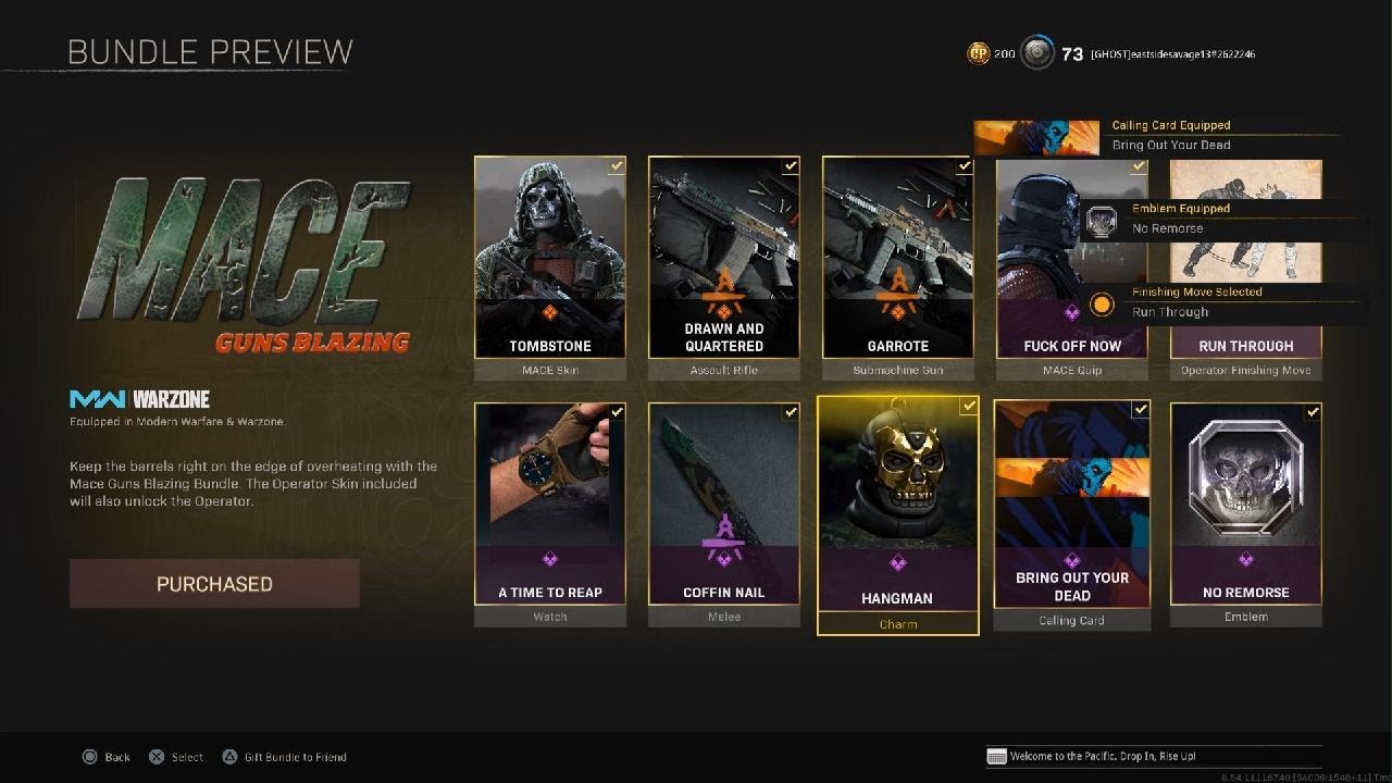 Call Of Duty Mace Pack Review Youtube