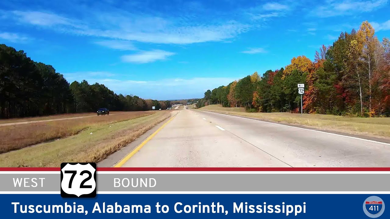 U S Route 72 Tuscumbia Alabama To Corinth Mississippi Drive