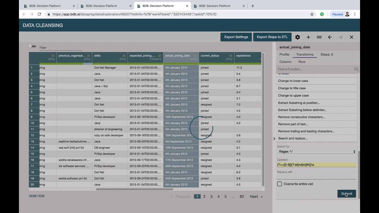 Bdb Platform Citizen Data Scientist Cds Workflow Youtube